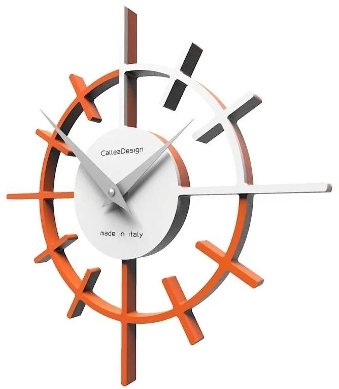 Designové hodiny 10-018 CalleaDesign Crosshair 29cm (více barevných variant) Barva oranžová-63 - RAL2004