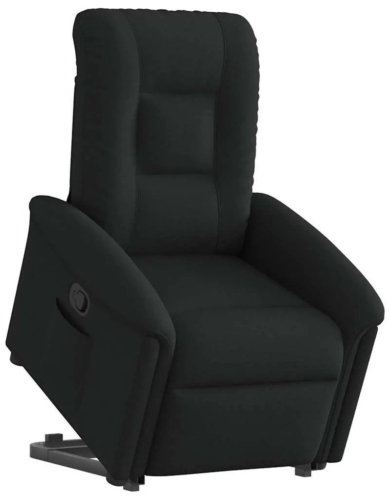 Zvedací polohovací křeslo černé textil 3303256