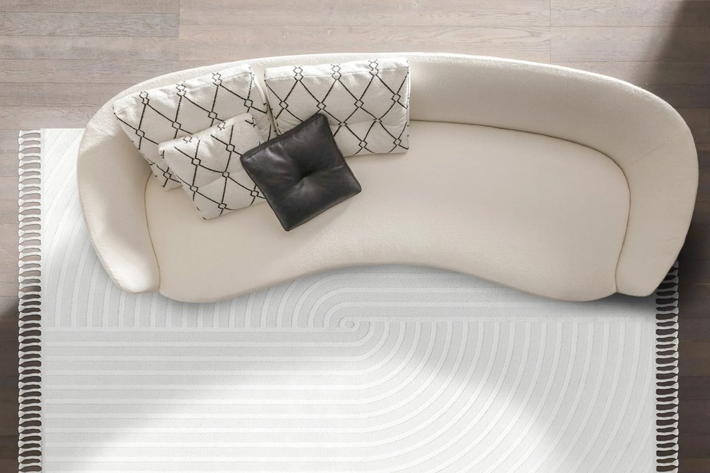 CONCEPTUM HYPNOSE Koberec MALTA krémový 160x230cm oválný vzor 961ELT1811
