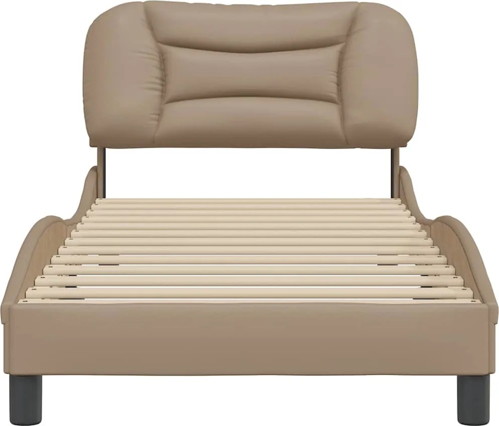 Rám postele bez matrace Hvar cappuccino 80 x 200 cm umělá kůže 3207964
