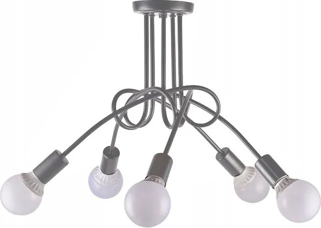 Toolight Paradise, stropní svítidlo 5xE27 392252, šedá, OSW-04013