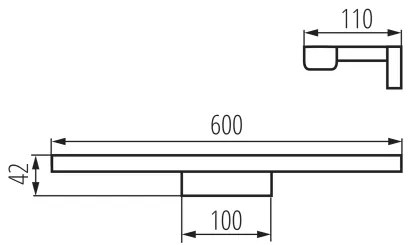 Nástěnné LED svítidlo Kanlux ASTEN LED IP44 12W-NW neutrální bílá 26684