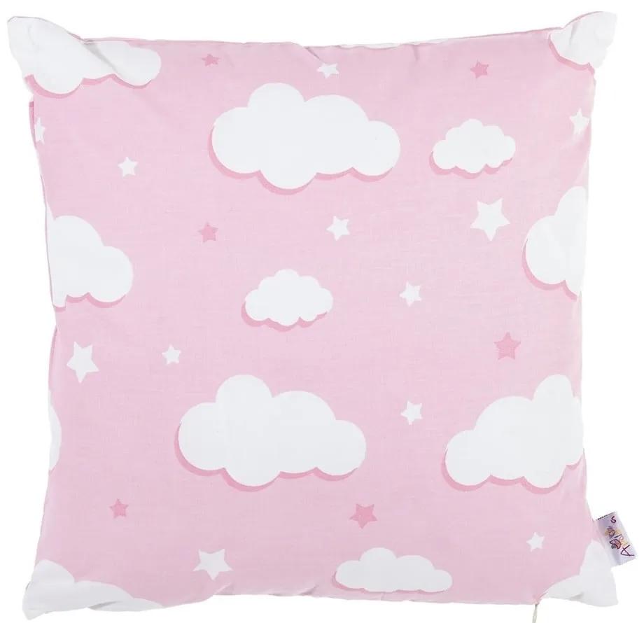 Růžový bavlněný povlak na polštář Mike & Co. NEW YORK Skies, 35 x 35 cm