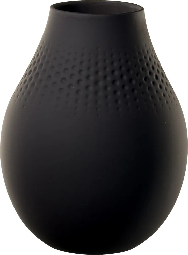 Váza Perle, vysoká, kolekce Manufacture Collier noir - Villeroy &amp; Boch