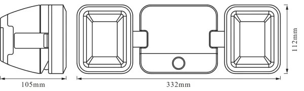 Osram - LED Venkovní nástěnný reflektor se senzorem BATTERY 2xLED/5W/4xD IP54