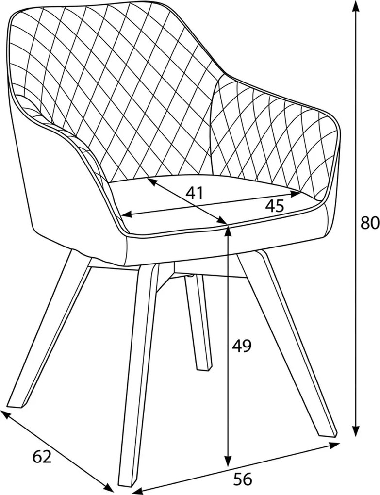 Autronic Jídelní židle DCH-435 Barva potahu: Hnědá