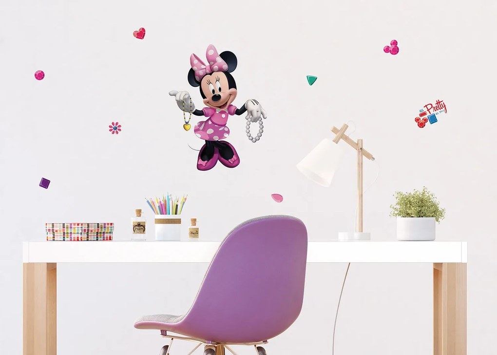 Dětská samolepka na zeď Minnie, Disney | 30 x 30 cm | DDKS 1084
