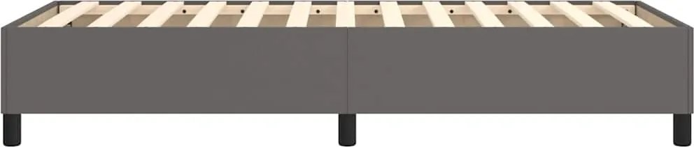 Rám postele s boxspringem šedá 100 x 200 cm umělá kůže 3121033