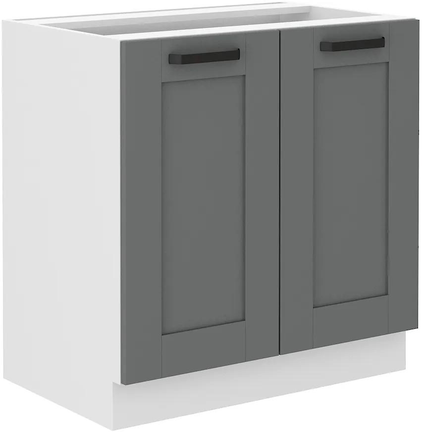 STL 80 cm skříňka dolní dvoudveřová LUNA Barevné provedení LUNA: Bílá / Jílově šedá