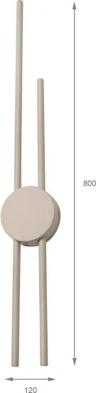 LED Nástěnné svítidlo LANA LED/15W/230V 4000K béžová