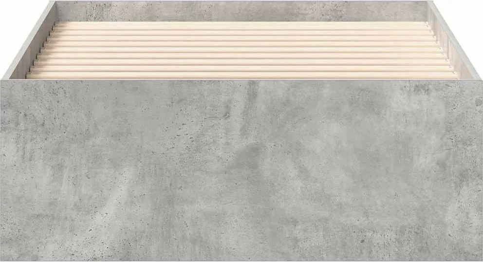 Rám postele betonově šedý 90 x 200 cm 3203827