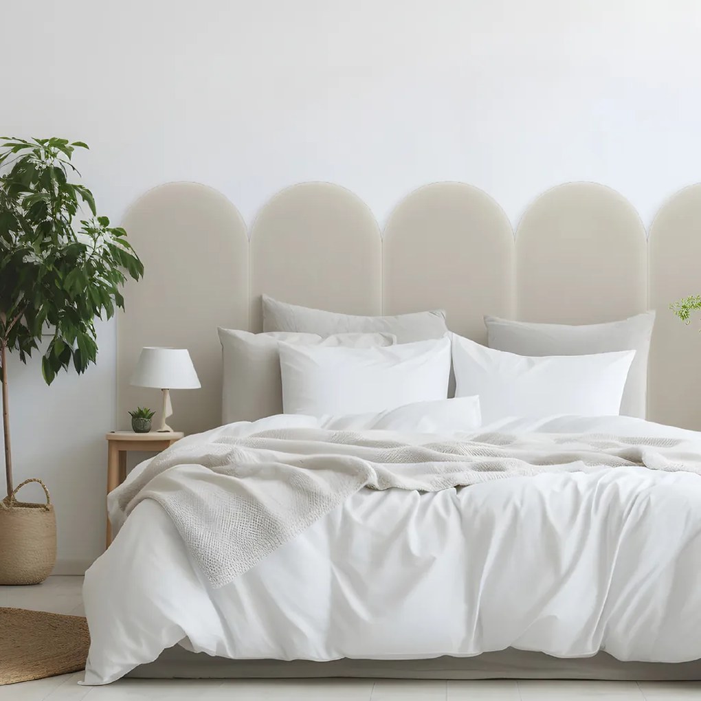 Sametový čalouněný panel - Oblouk - 30x100cm Farba: Tyrkysová