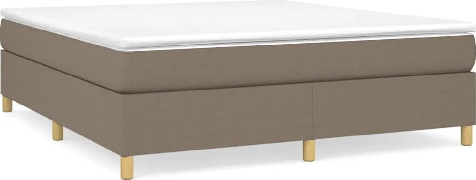 Box spring postel s matrací taupe 160x200 cm textil 3144534