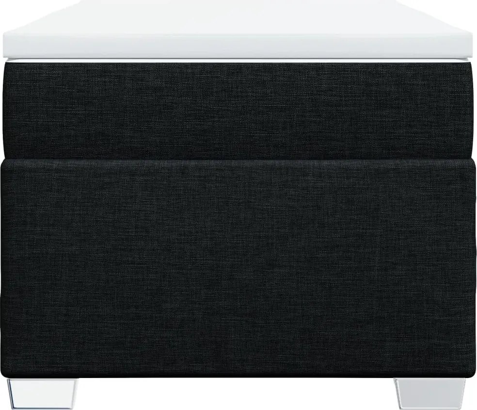 Box spring postel s matrací černá 100 x 200 cm textil 3285111