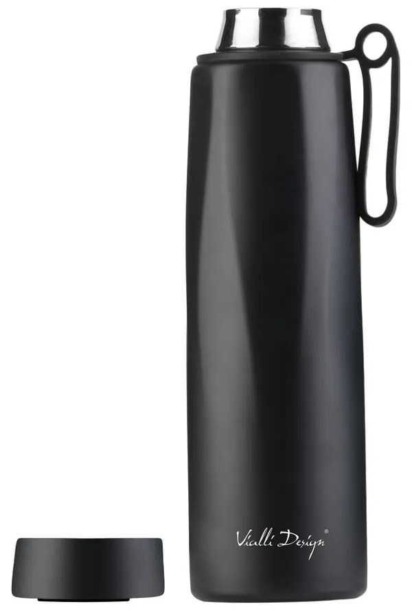 Černá termoska 500 ml Fuori – Vialli Design