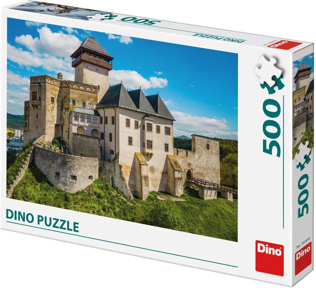 DINO Puzzle Trenčínský hrad 47x33cm foto skládačka 500 dílků v krabici dn502666
