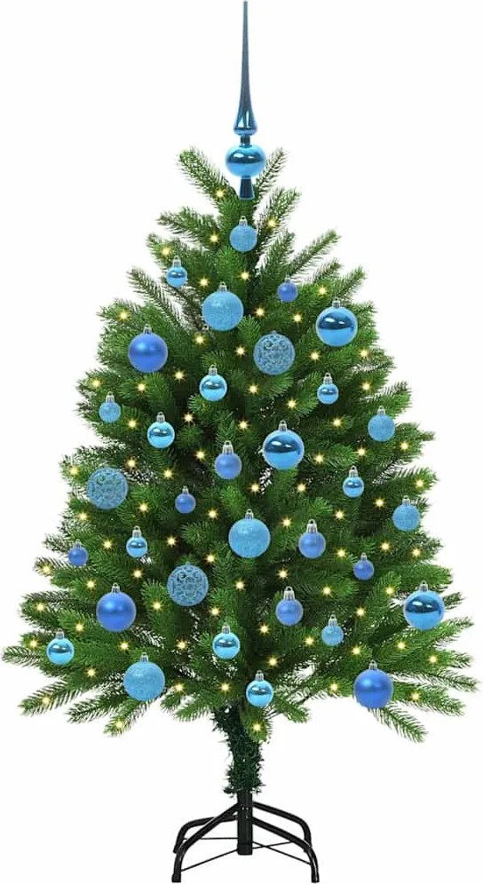 Vánoční stromeček s 150 LED diodami s stojanem Zelená 120 cm PE 3396316