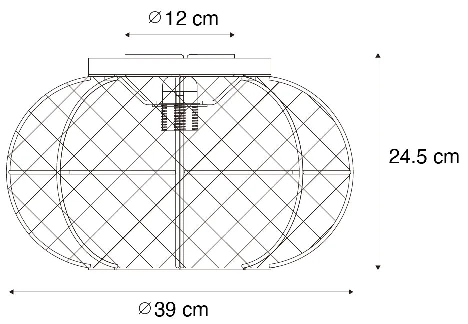 Orientální stropní svítidlo přírodní - Rob