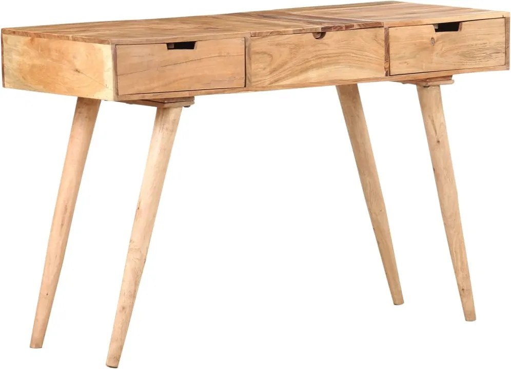 Toaletní stolek se zrcadlem 112 x 45 x 76 cm masivní akácie 323590