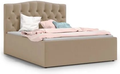 Čalouněná postel RIVA 140x200 cm Béžová