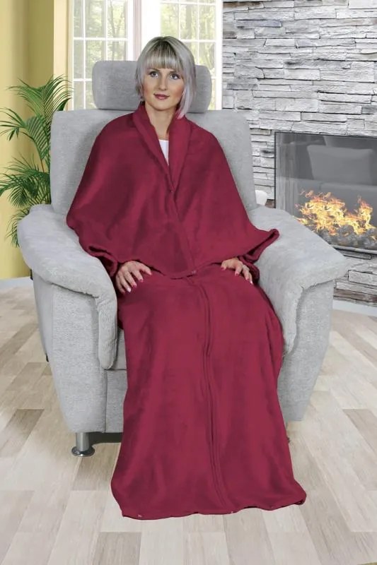Bellatex Korall televizní pytel 150x180 cm Červená 150x180 cm