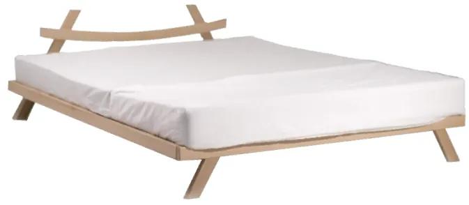 Dvoulůžkové postele Hajabusa 160x200 BUK - Přírodní