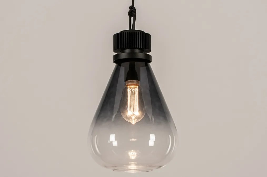 Závěsné designové svítidlo do kuchyně Acapulco Bulb Nero