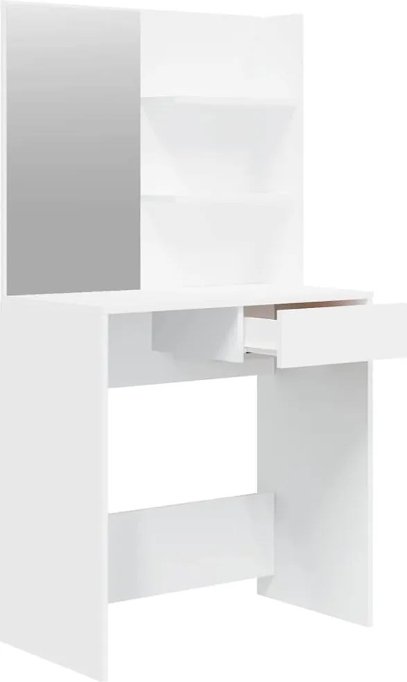 Toaletní stolek sada bílý 74,5 x 40 x 141 cm 3114139