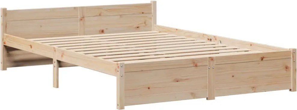 Rám postele s čelem 150 x 200 cm masivní borovice 3306764