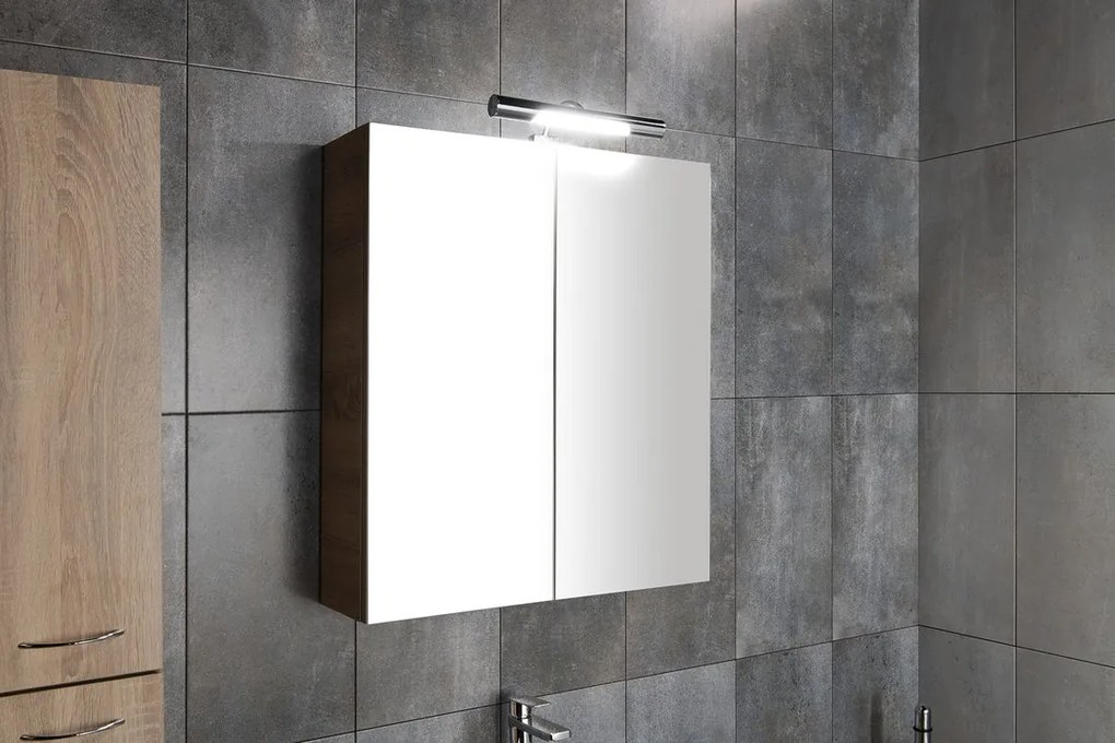 Aqualine Andrea LED osvětlení zrcadla 284 x 32 x 134 mm 5W chrom E26716CI