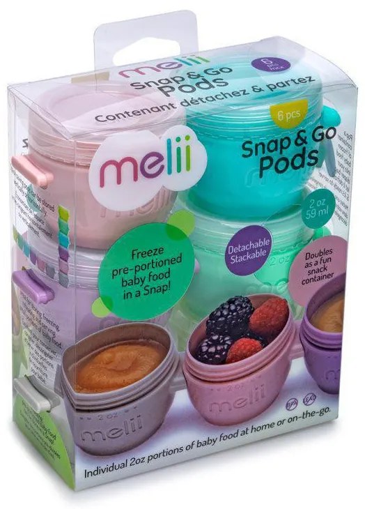 Melii Kelímky na potraviny Snap&Go 59 ml - 6 ks