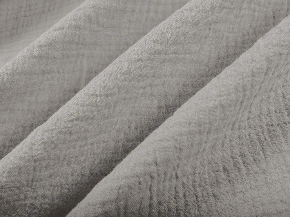 Biante Mušelínový povlak na polštář MSN-012 Světle šedý 35 x 45 cm