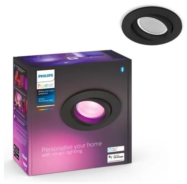 Philips - LED RGB Stmívatelné podhledové svítidlo Hue CENTURA 1xGU10/5,7W/230V 2000-6500K