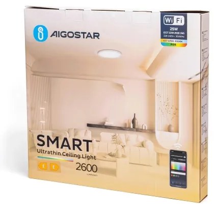 Aigostar - LED RGBW Stmívatelné stropní svítidlo LED/25W/230V 2700-6500K Wi-Fi