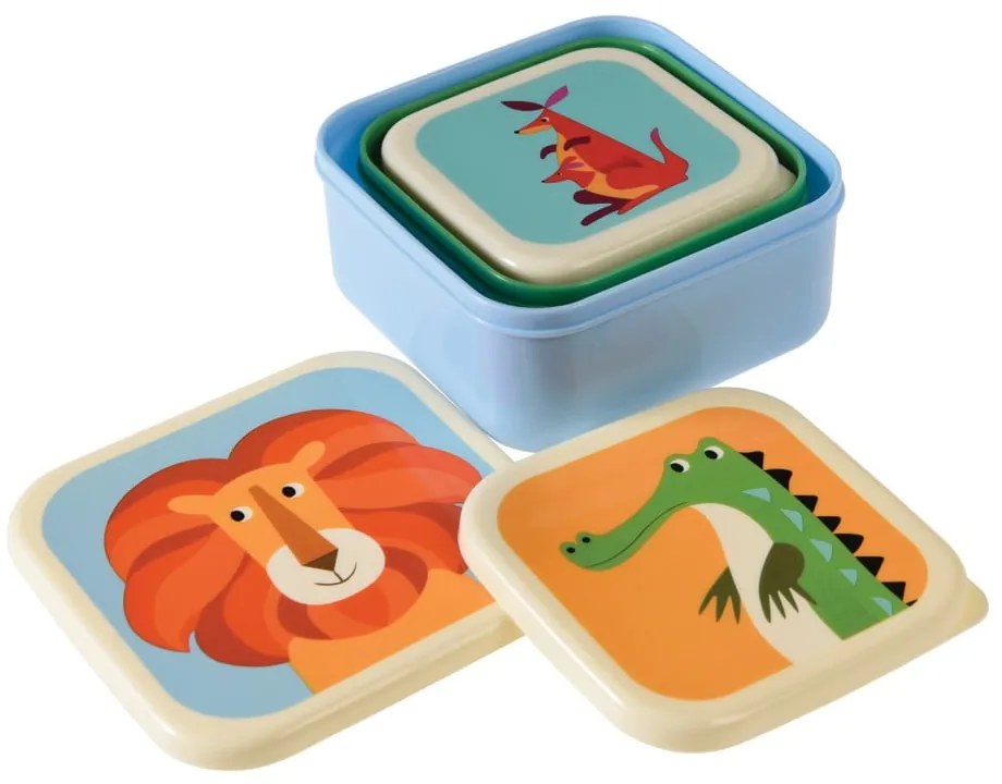 Sada 3 svačinových boxů Rex London Creatures