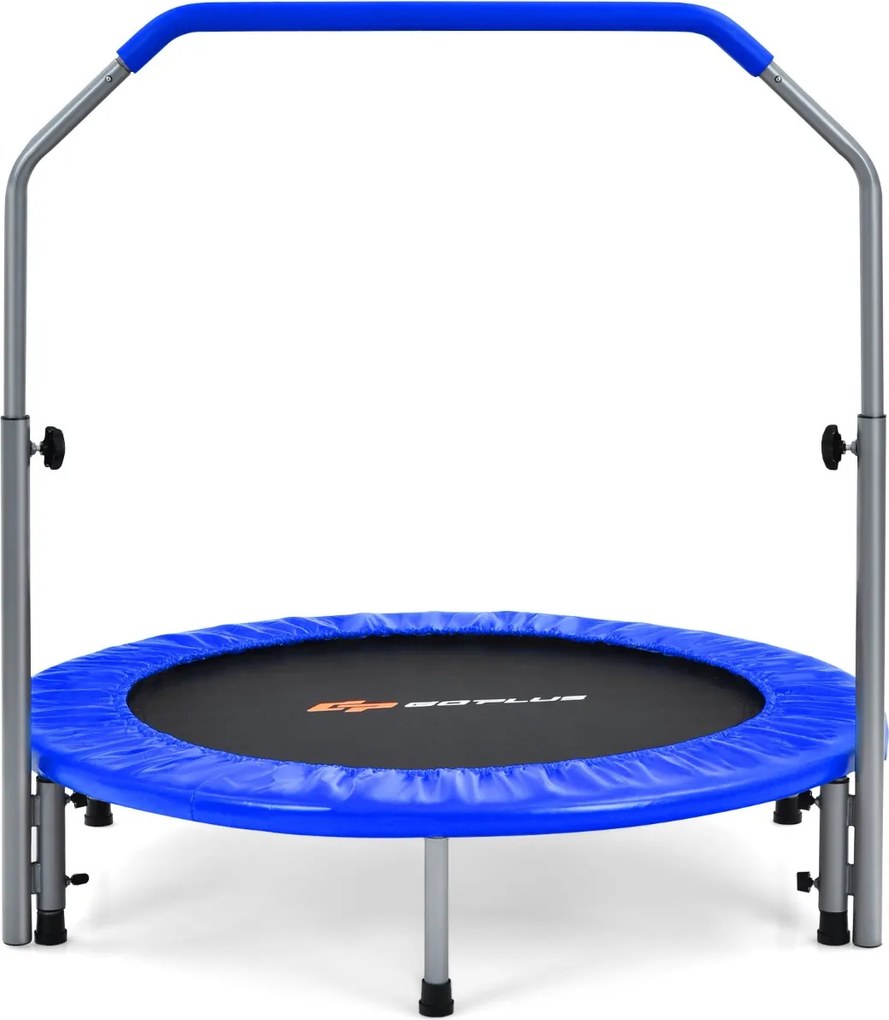 Costway Ø 101 cm skládací mini trampolína fitness trampolína s výškově