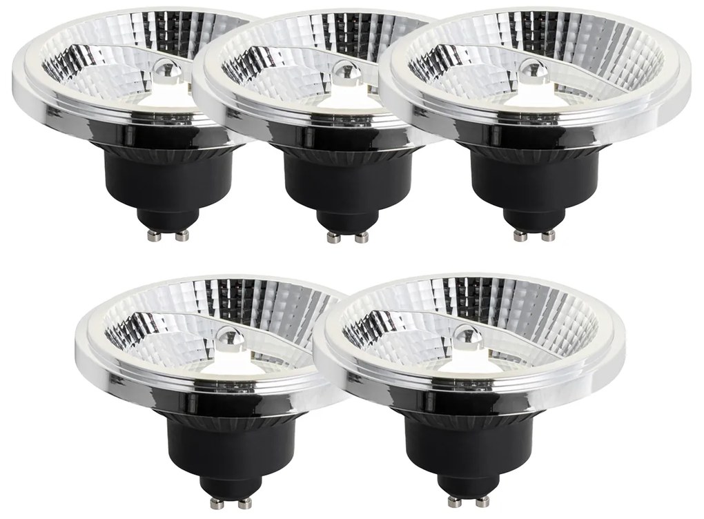 Sada 5 GU10 3-stupňových stmívatelných LED žárovek 111mm 10,5W 770 lm 4000K