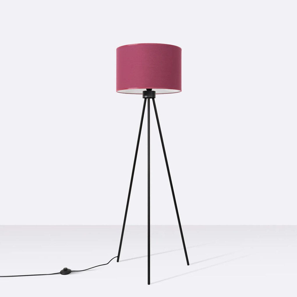 Sollux Lighting Stojací lampa NEVIA vínová