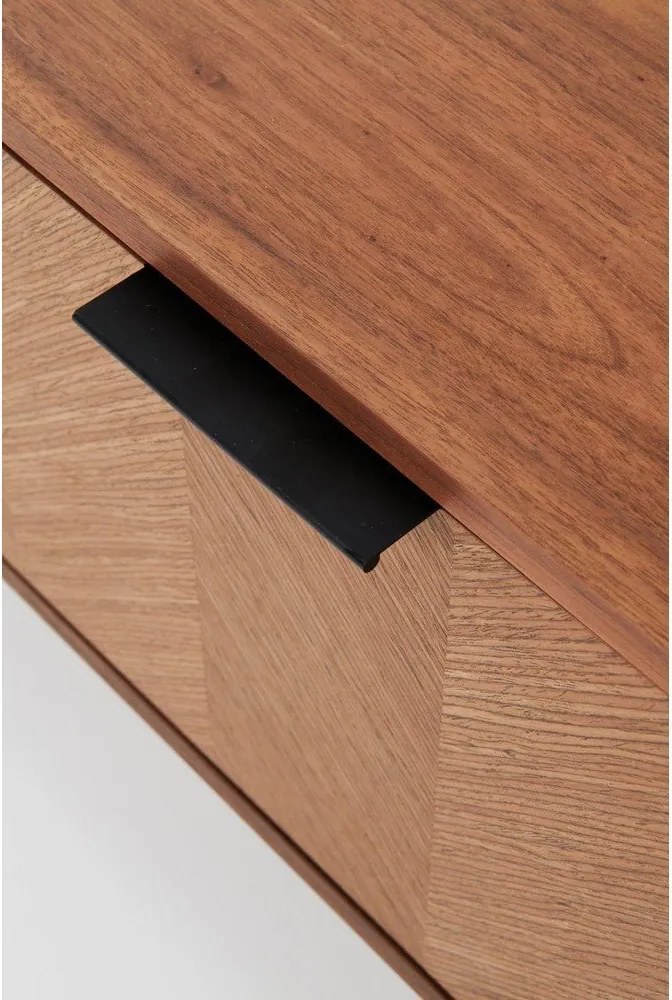 TV stolek v dekoru ořechu v tmavě přírodní barvě 180x51x40 cm Duvberg – Jotex