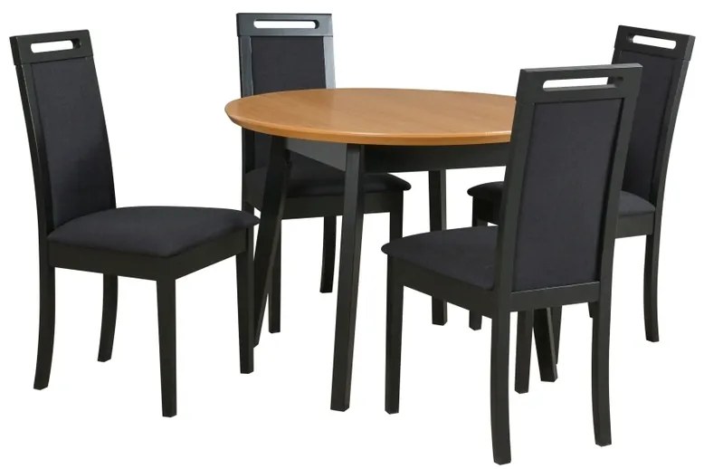 Drewmix jídelní židle ROMA 6 dřevo: černá, látka: látka s doplatkem