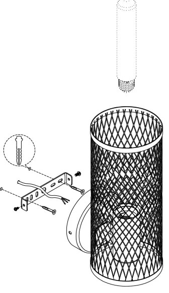 Eglo 43538 - Nástěnné svítidlo REDCLIFFE 1xE27/40W/230V