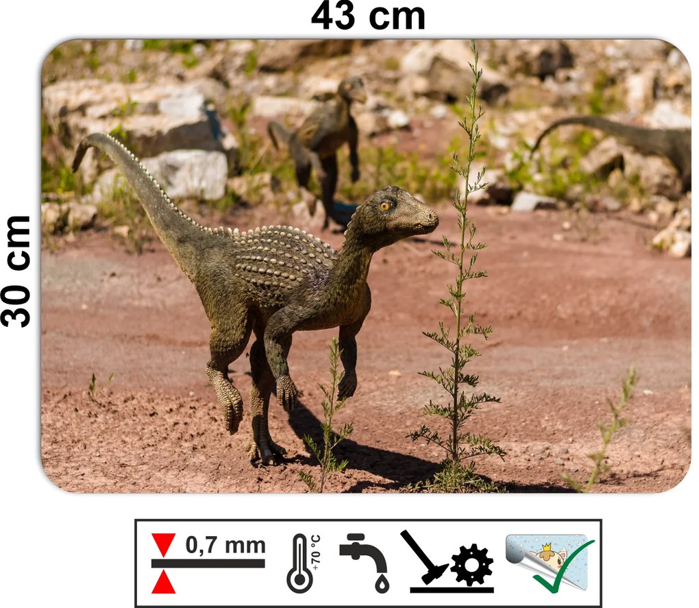PokojovaDekorace.cz, Dětské prostírání - 043, Dinosaurus, 43x30cm