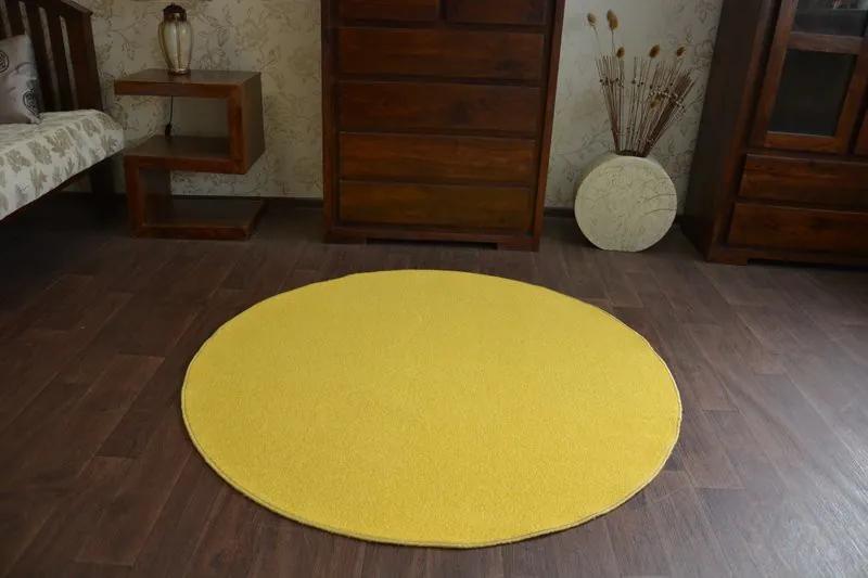 Koberec ETON žlutý kruh - 133 cm kruh