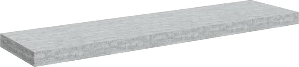 Plovoucí nástěnné police 2 ks betonově šedé 90x23,5x3,8 cm MDF 326604