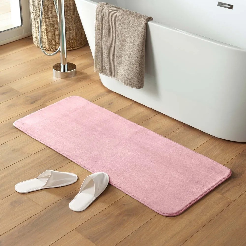 Růžová koupelnová předložka 50x120 cm Vitamine – douceur d'intérieur