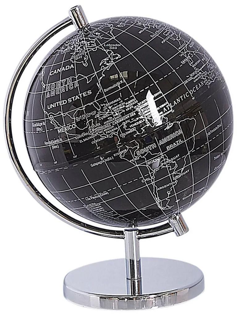 Černý globus 20 cm COOK Beliani