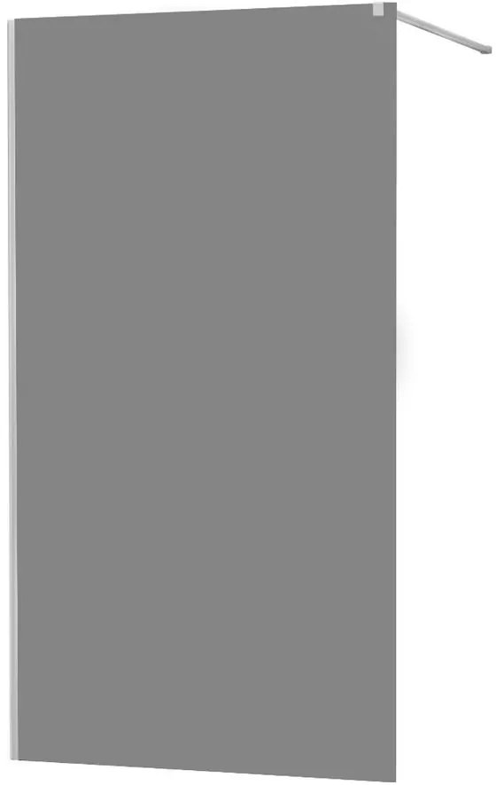 Mexen Kioto sprchová zástěna WALK-IN 8mm, 130x200 cm, sklo šedé (grafit), 800-130-000-00-40