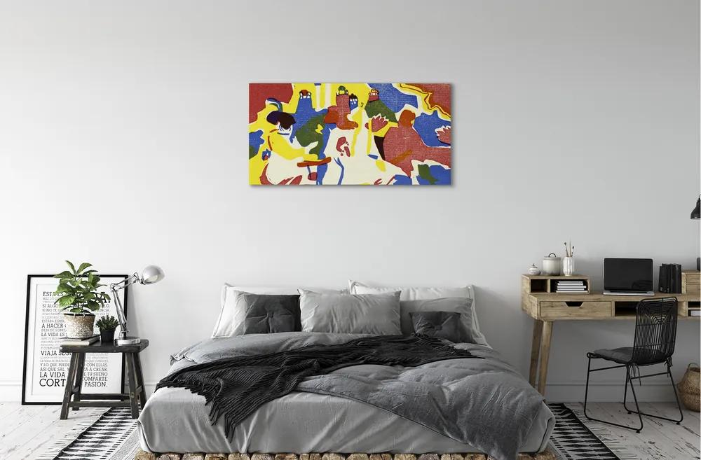 Obrazy na plátně Abstraction landscape 125x50 cm