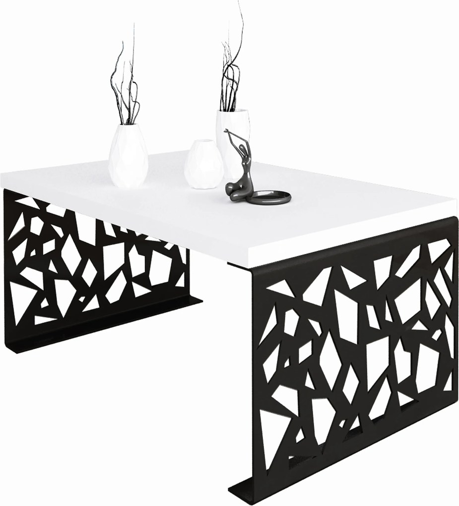 ADRK Furniture Konferenční stolek SEMARA 100x60 CT-SEM-B-W