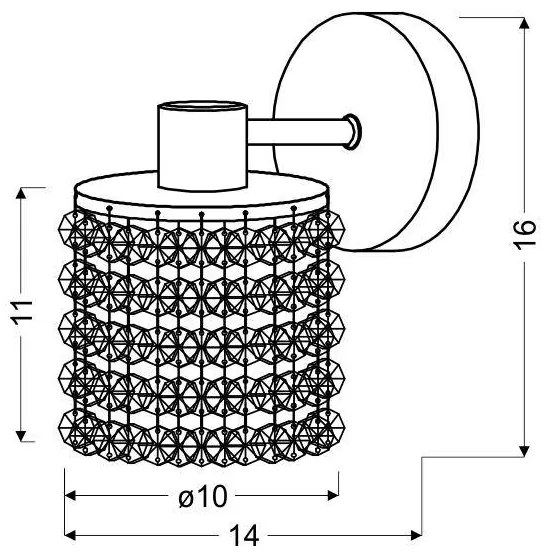 Nástěnné svítidlo ROYAL 1xG9/40W/230V
